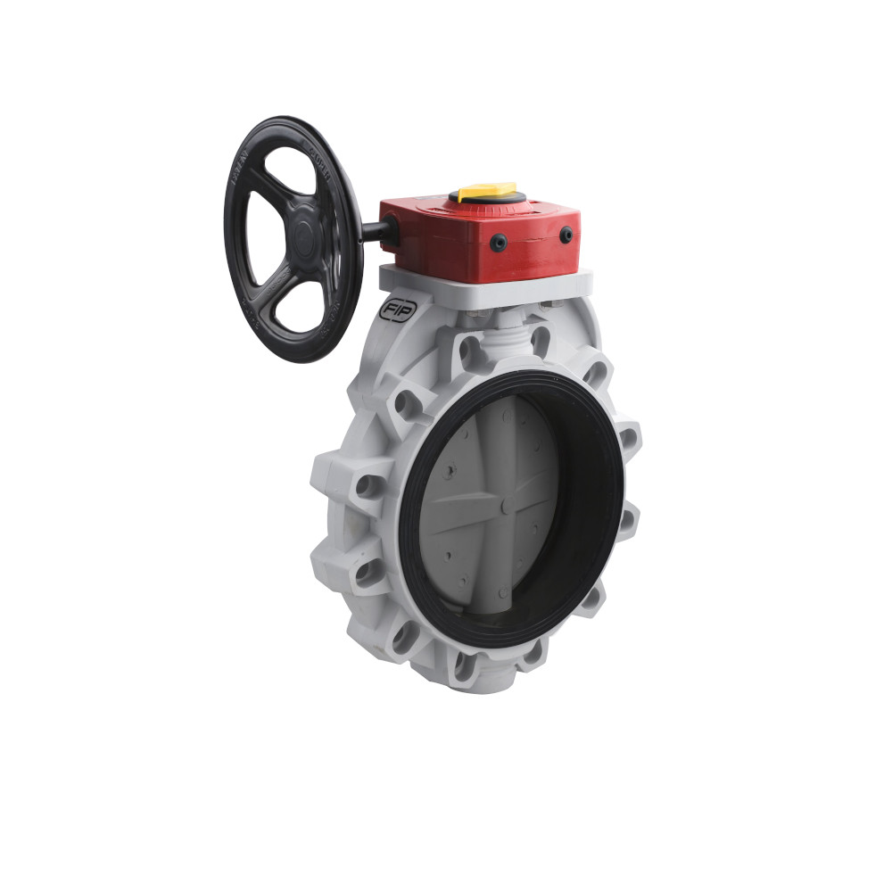 FK Butterfly Valve With Gearbox GRPP/ABS/EPDM - Ind Fittings