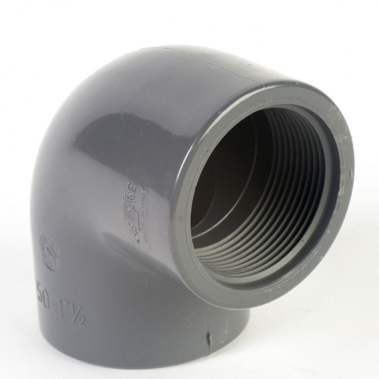 PVC Elbow 90° Plain / Threaded - Ind Fittings