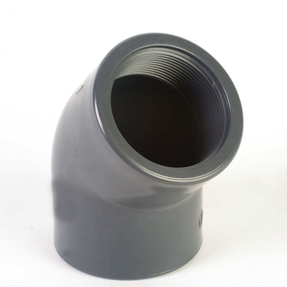 PVC Elbow 45° Threaded - Ind Fittings