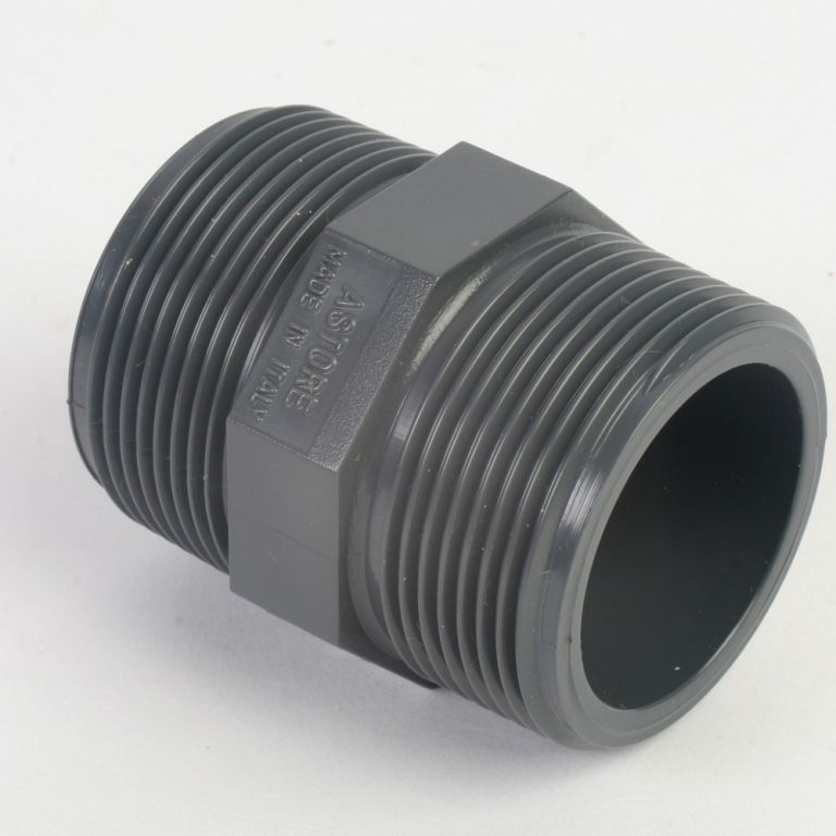 PVC Hexagon Nipple Threaded - Ind Fittings